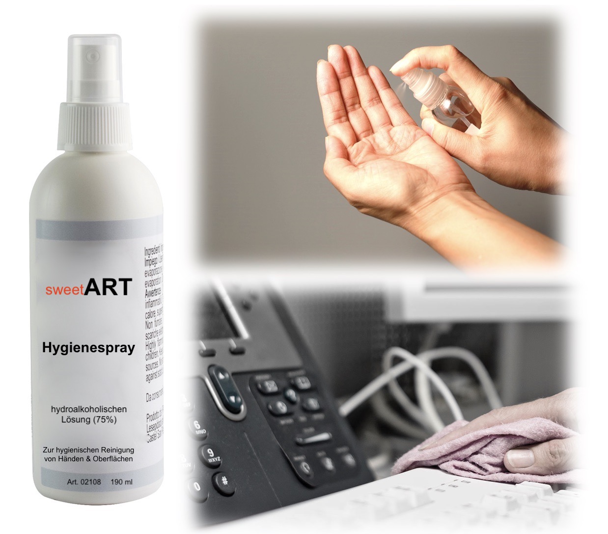 Hygiene spray 190 mlto buy | sweetART